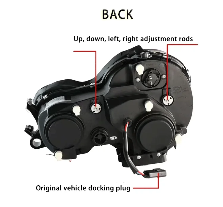Mercedes-Benz W210 E-Class 1999-2001 LED Headlamp with DRL, 6000K ...