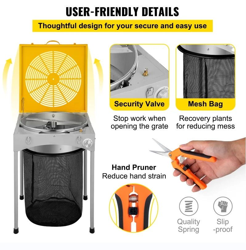 18" Automatic Stainless Steel Bud Trimming Machine Electric Leaf ...