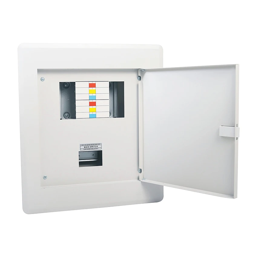 MCB Distribution Box TPN Three Phase Metal Consumer Unit - Electrical ...