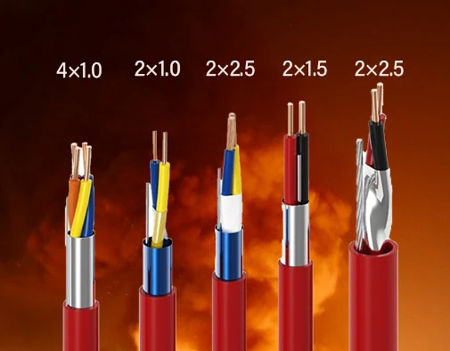 Listed 2x1.5mm2 Fire Resistant Twisted Pair Fire Alarm Cable 18awg ...