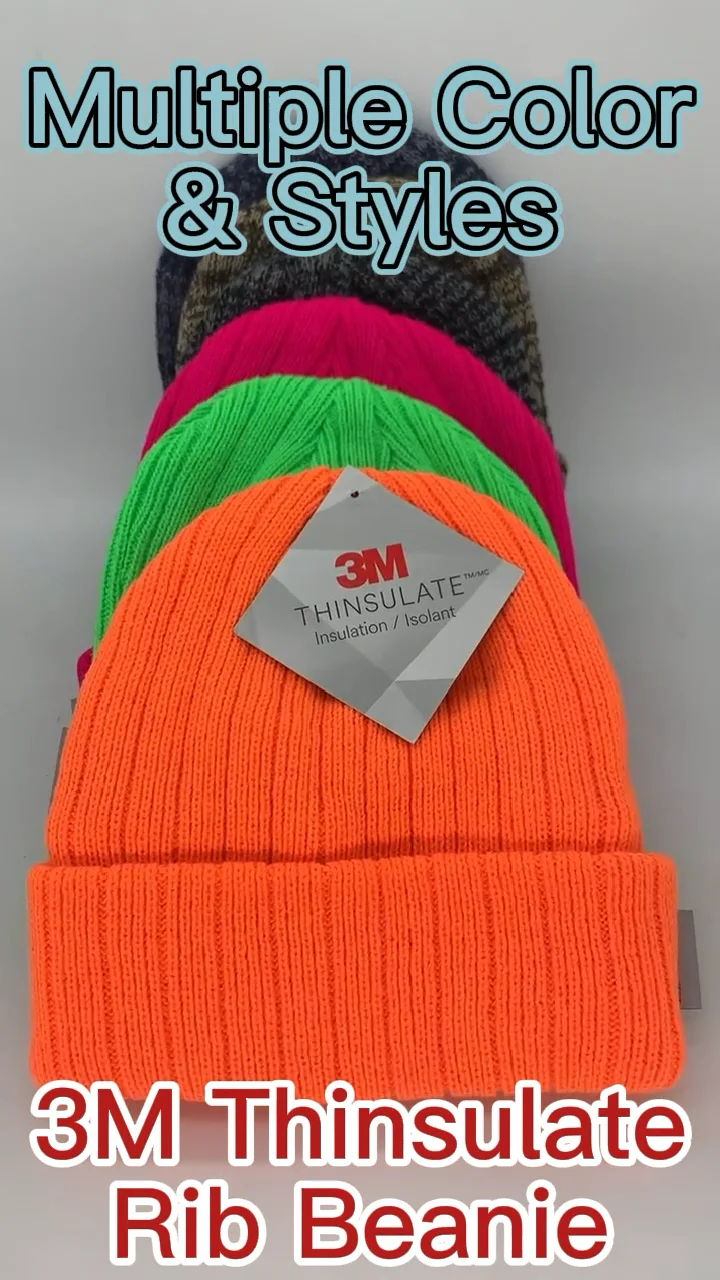 3m Thinsulate Lined Winter Beanie Toque Design Own Custom 100% Acrylic Sport Beanie Cap ...