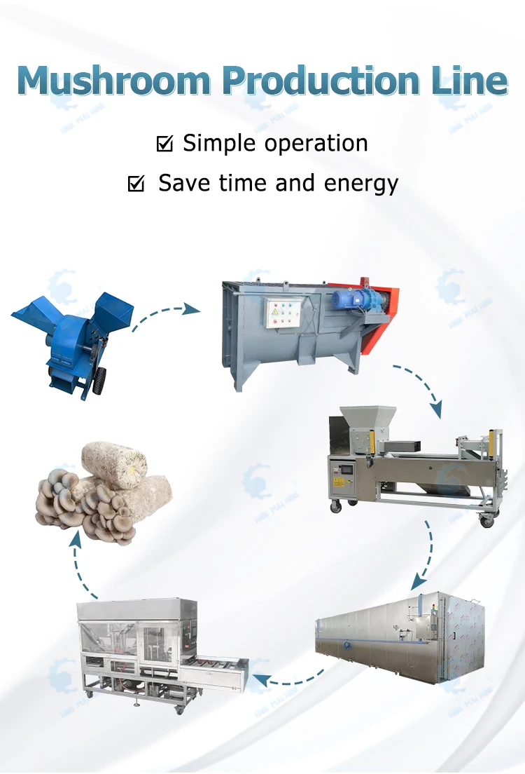 Oyster Mushroom Substrate Cultivation Ribbon Mixer Equipment