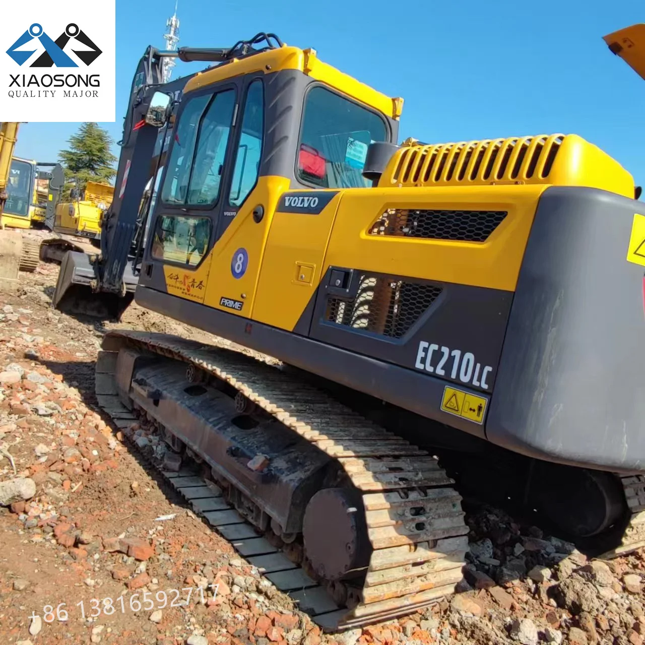Second Hand Engineering Construction Machinery Digger Volvo Ec210 ...