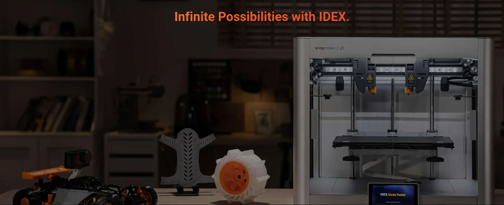 Snapmaker J1S 3D Printer - High Speed IDEX FDM Core-xy