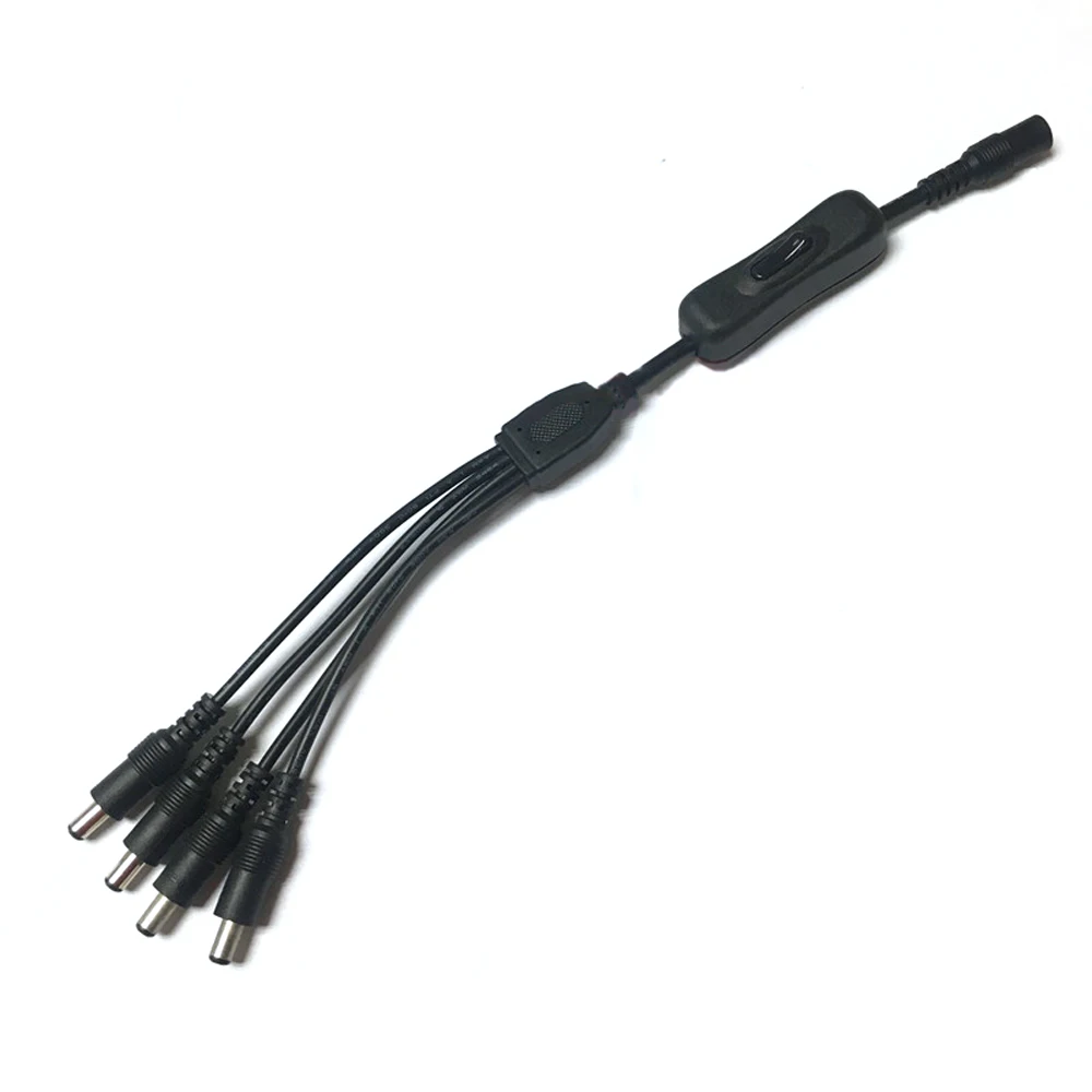 DC Power Connector Wire Female Male Plug 5.5x2.1mm Jack Led Connector ...