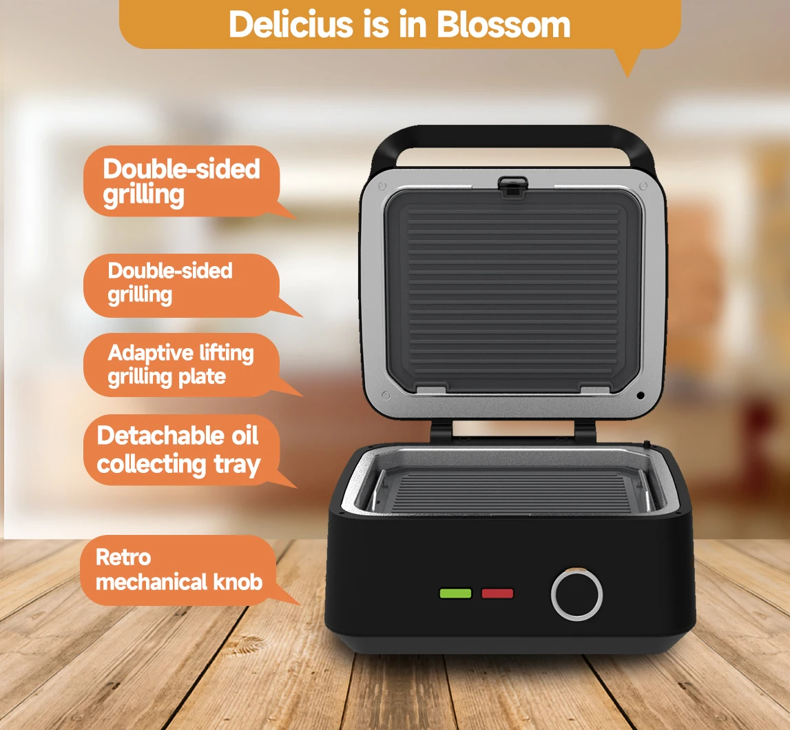 Sdb02p black 1300w Adc12 ptfe Easy Clean Mechanical Household Small ...