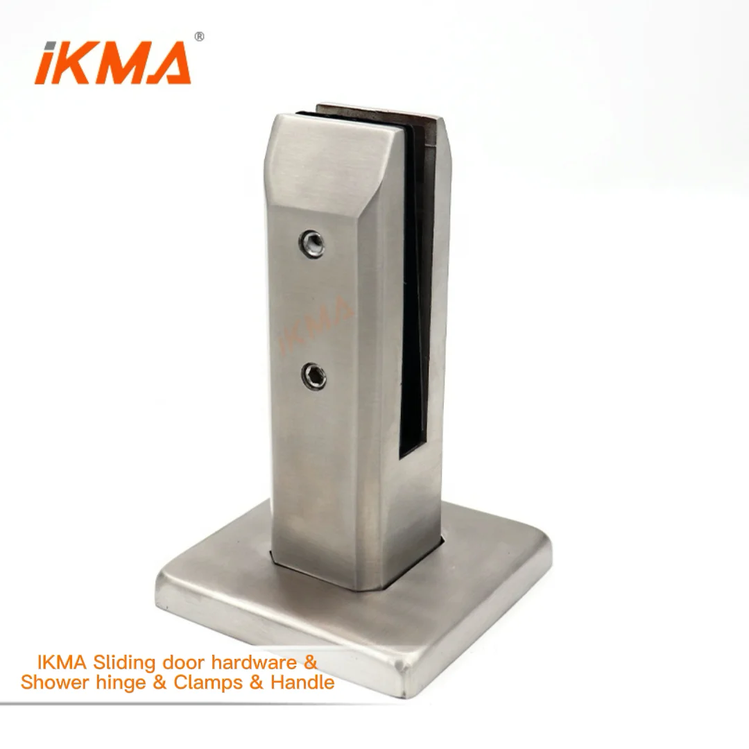 Brushed Nickel Adjustable 10mm 12mm High Railing Glass Balustrade ...