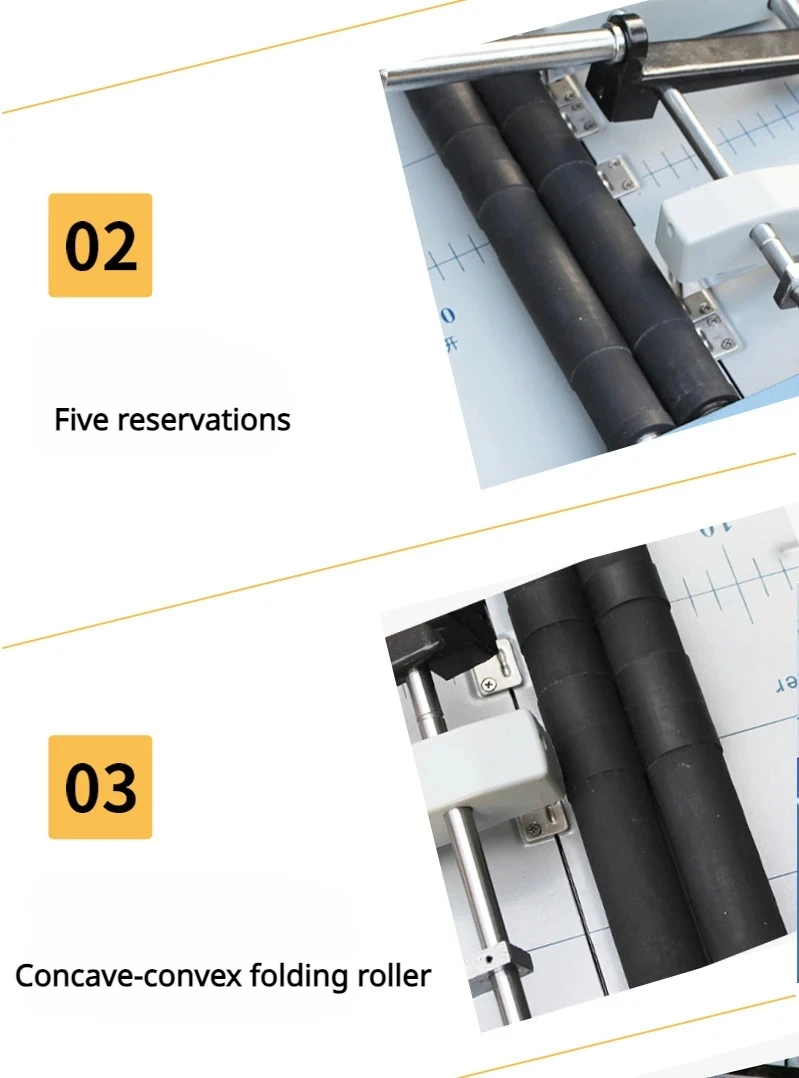 A3 Size Paper Book Desktop Stapler and Folder Stapling Folding Booklet ...