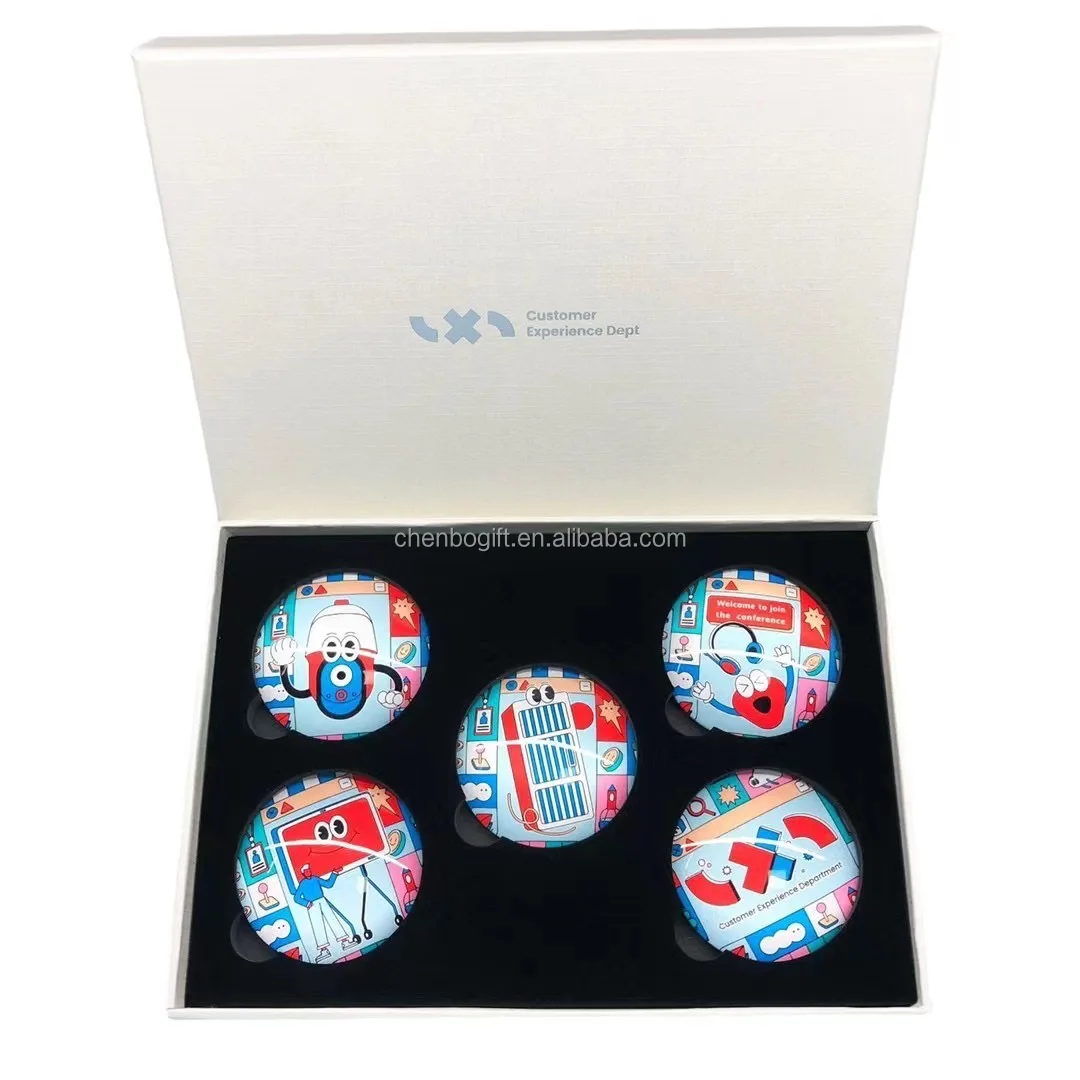 OEM Factory FRIDGE Glass Magnet Set with Gift Paper Box , Good Quality ...