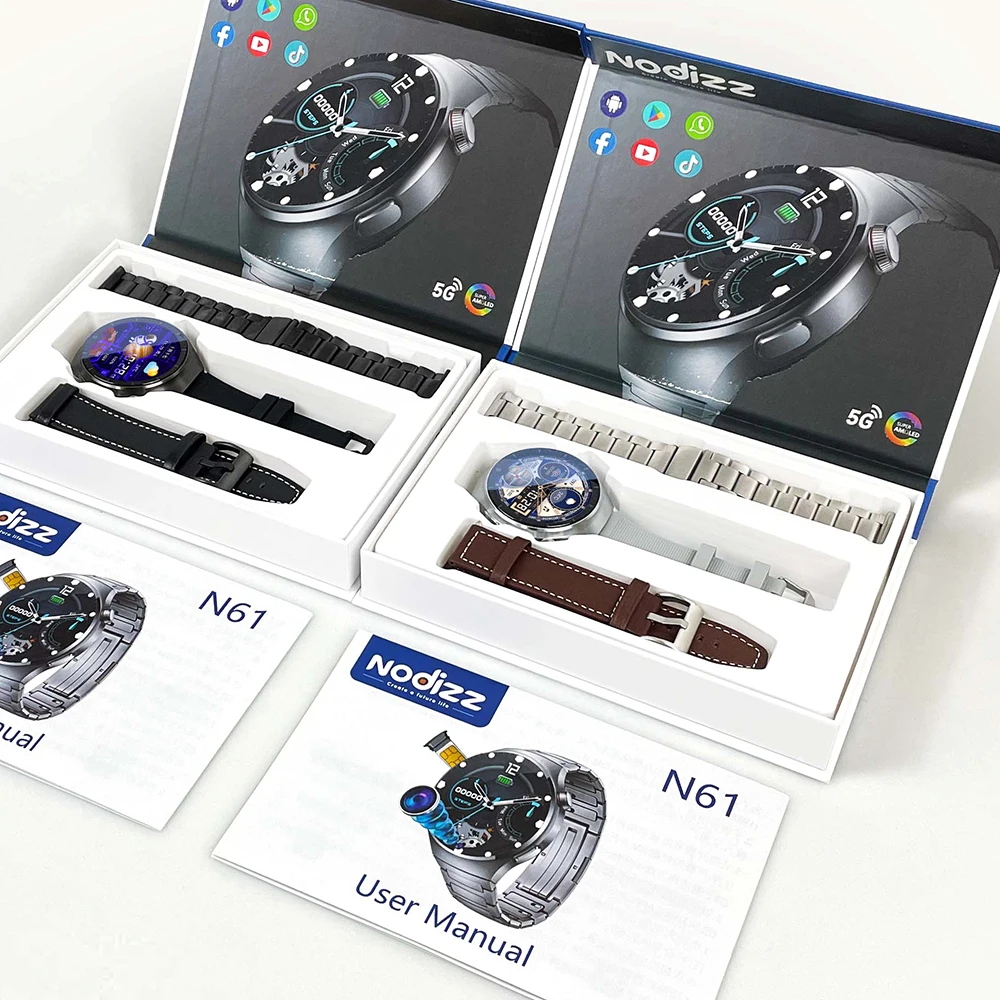 Private Model 2024 4g 5g Smart Watch N61 Amoled High Definition Round ...