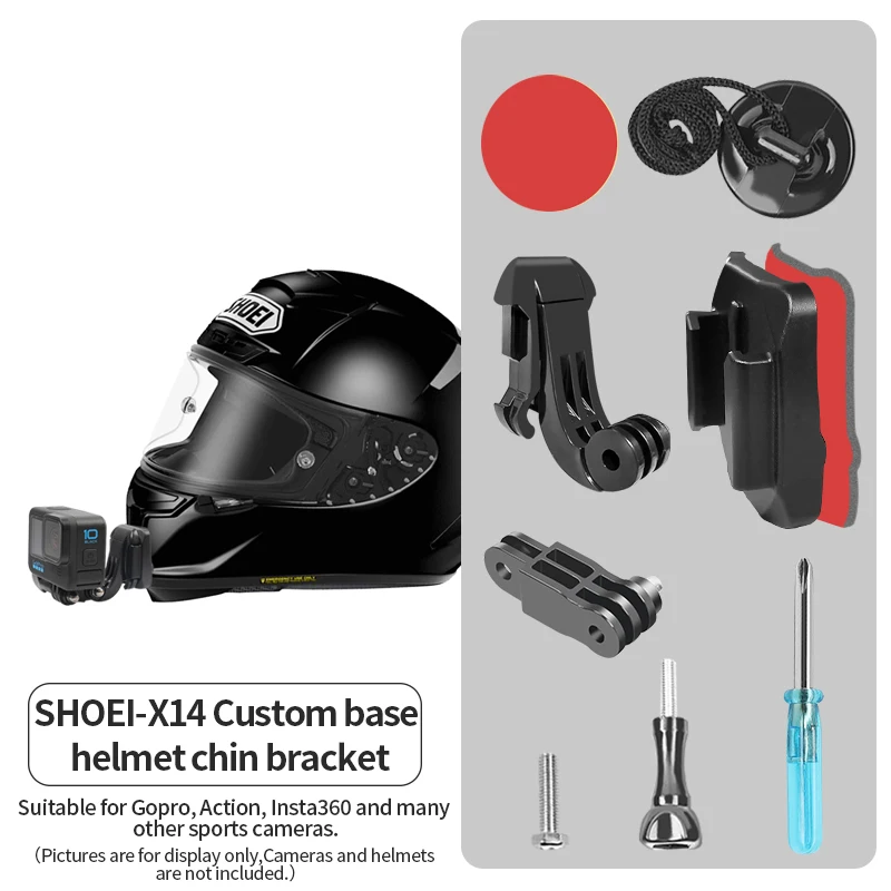 Kipye Premium Customized Motorcycle Helmet Aluminium Chin Action Camera Mounts For Gopro ...