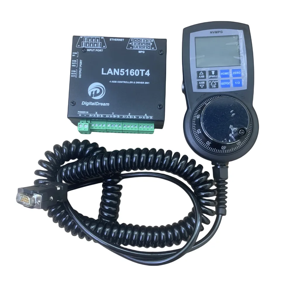 Full Cnc Kit 4-axis Cnc Ethernet Mach3 Control Card Drive Integrated ...