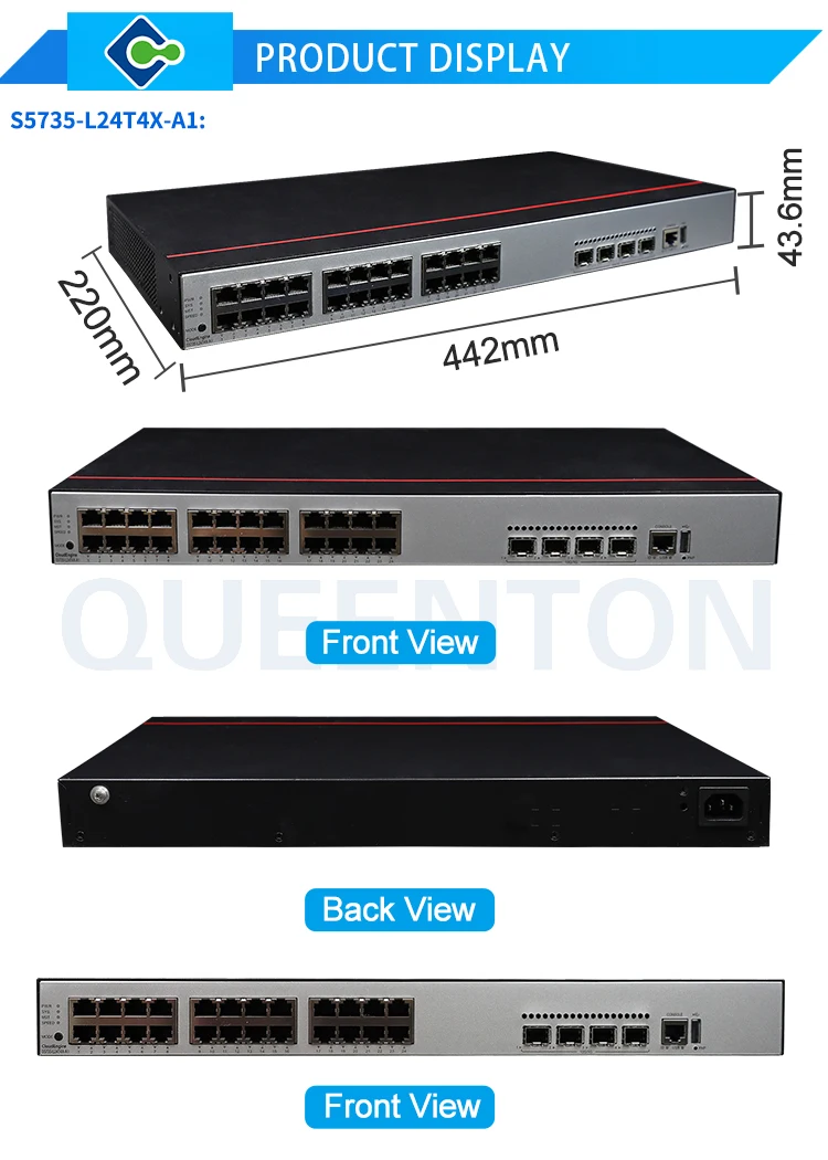 Ftth Network Switch Gpon Epon Network Switch S5735-l24t4x-a1 24 Port 4 ...