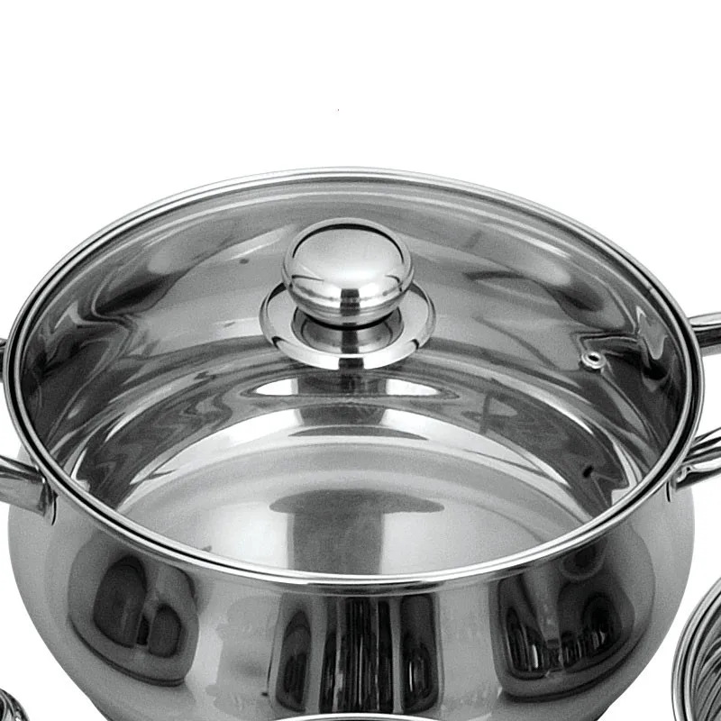 Shunfa Stainless Steel Non-stick Cookware Sets 12pcs Cookware Set ...