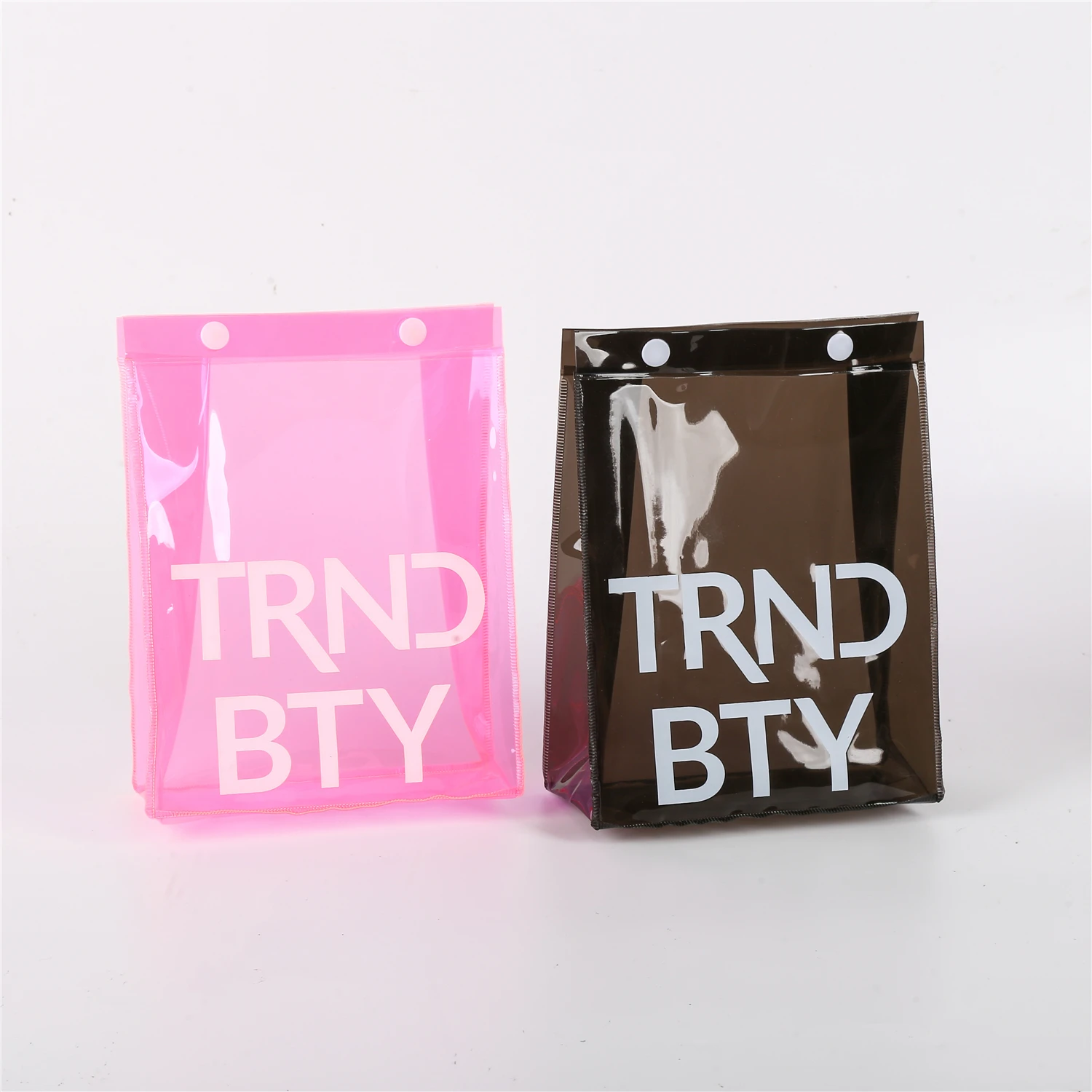 Custom Transparent Neon PVC Cosmetic Kits - Waterproof