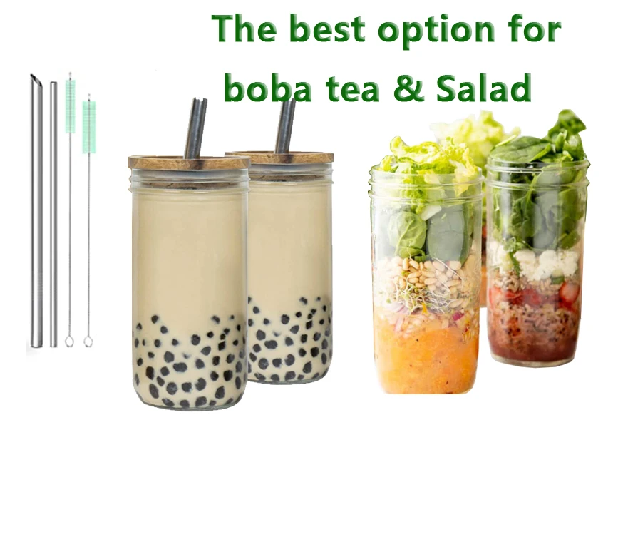 Hot Sale Glass Tumbler Bubble Tea Boba Cup Boba Tea Cups Reusable With ...