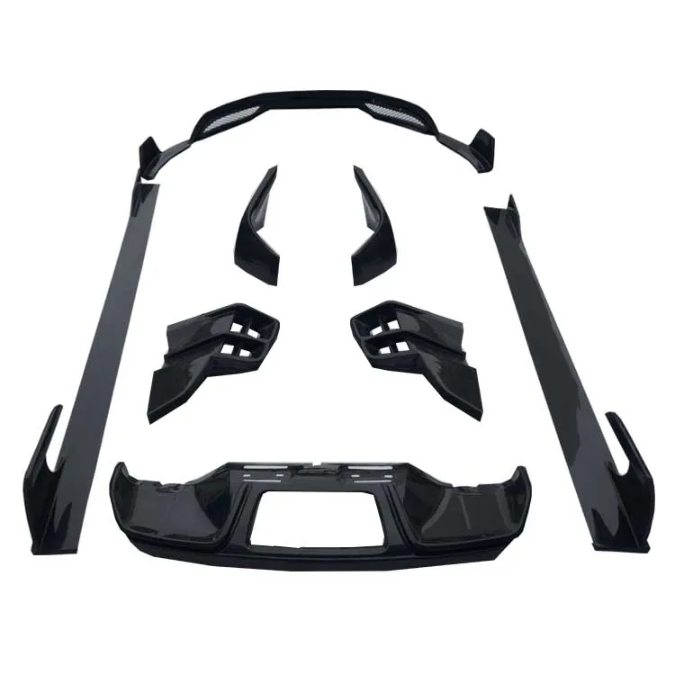 Carbon Fiber Front Rear Bumper Lip Set Bodykit Rear Diffuser Side ...