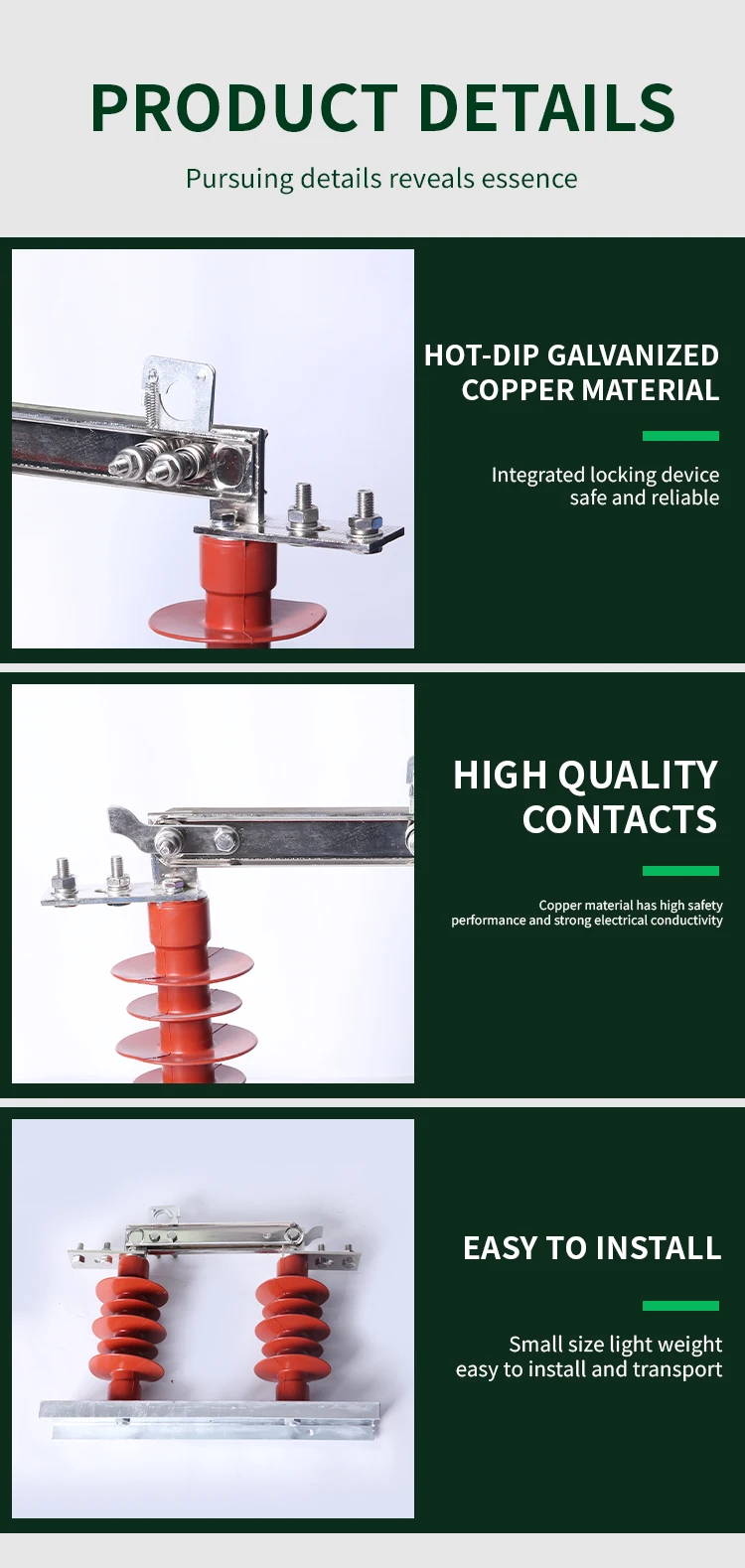 Xingu High Conductivity Substation Disconnect Switch 11kv Isolator ...