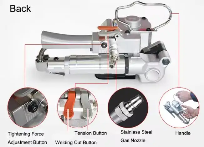 A19/a25 Pneumatic Handheld Strapping Banding Tool Pet Brick Strapping ...