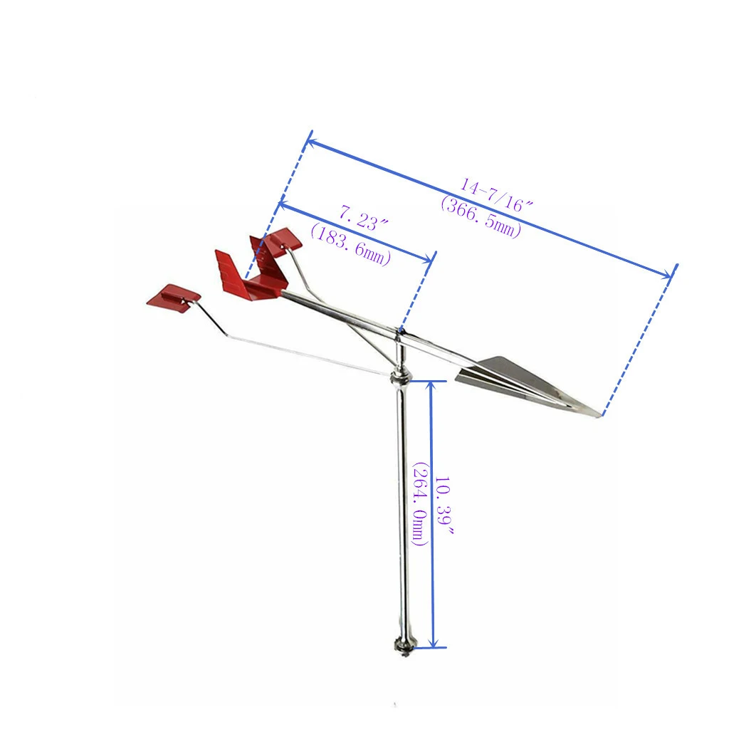 Marine Stainless Steel 304 Wind Direction Indicator Wind Vane for Boat ...