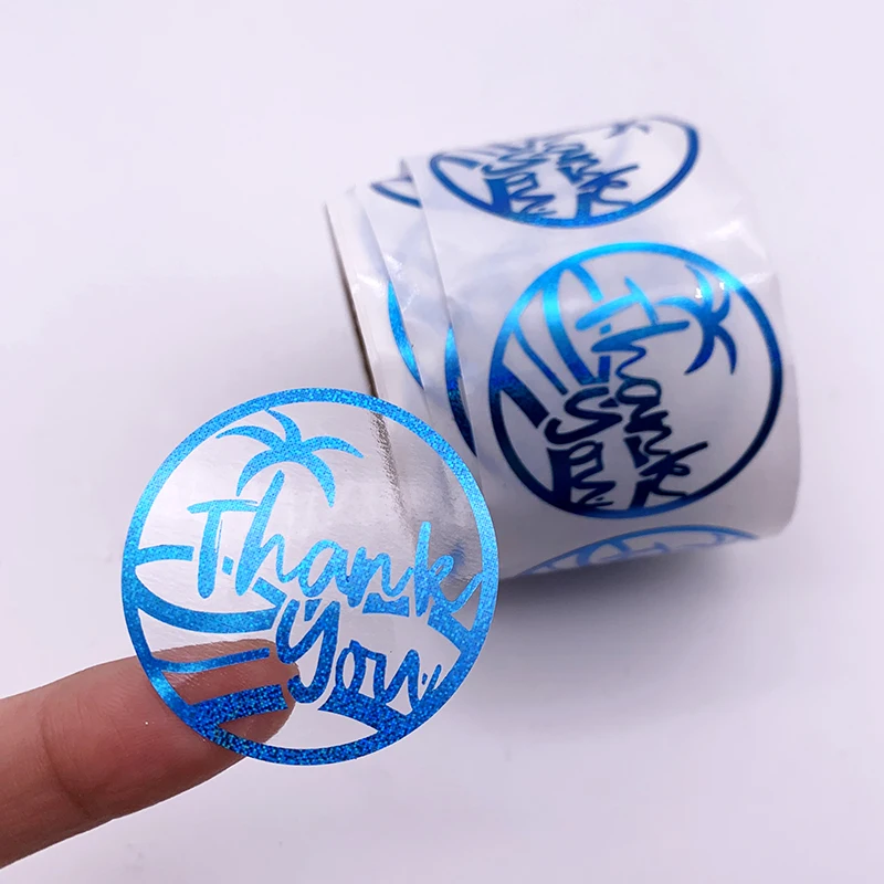 Customized Transparent Logo Label Self-Adhesive Gold Foil Water-Proof ...