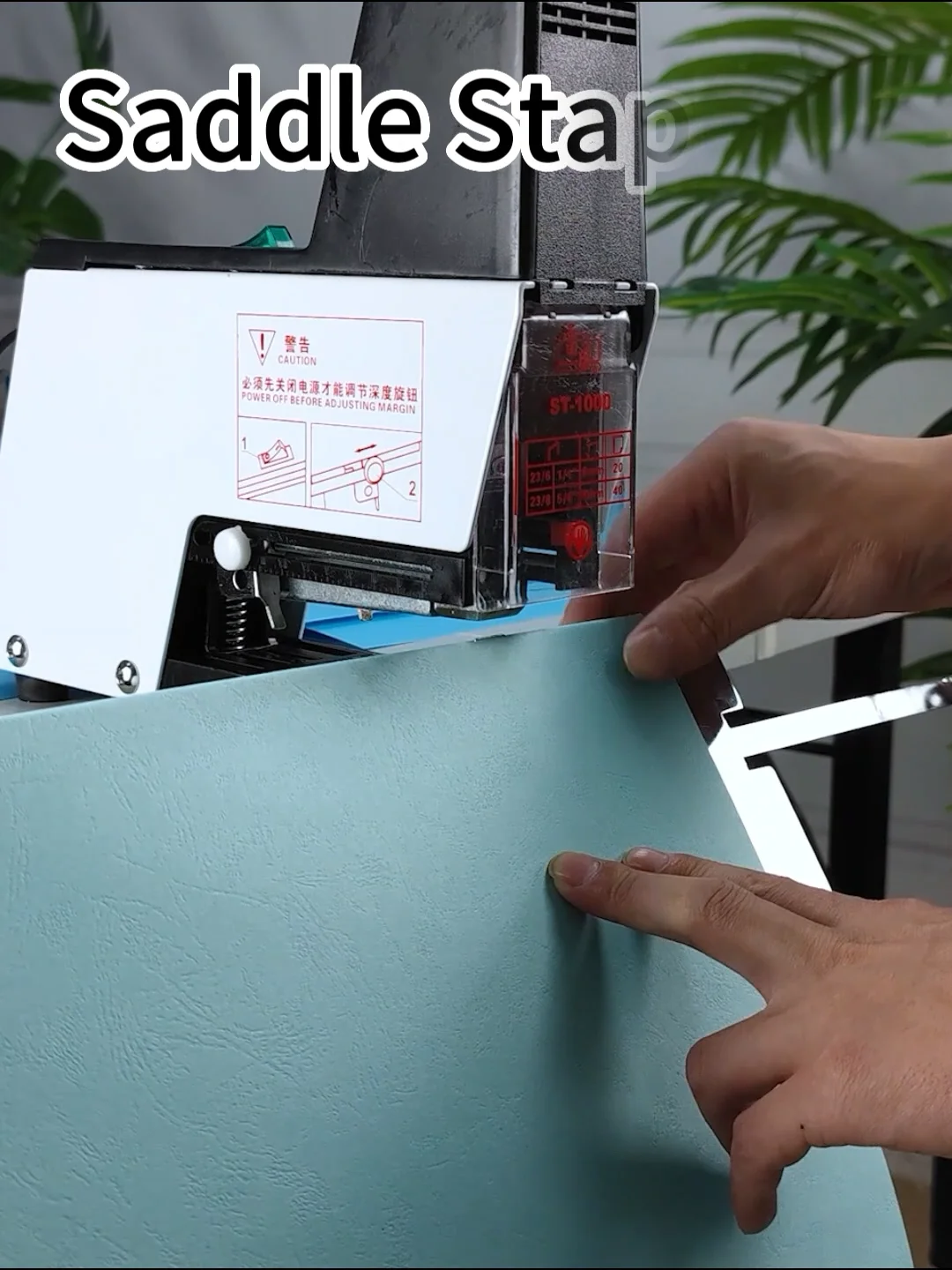 Factory Electric Stapler Machine St-1000 Paper Book Binding Flat ...