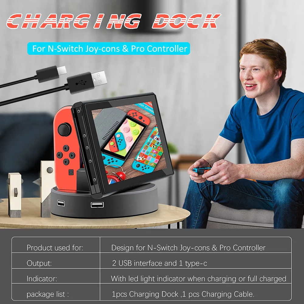 6 in 1 Charging Dock for Nintendo Switch - INNO Gamepad