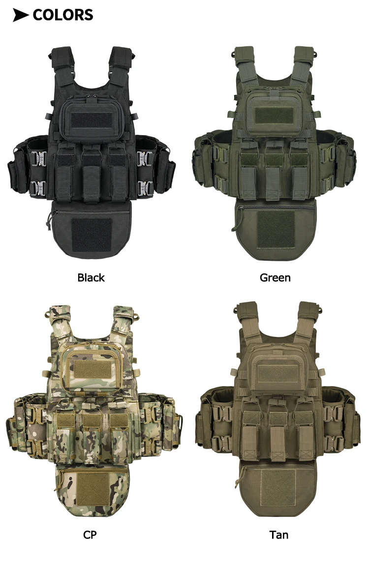 Yakeda Chaleco Tactico Camouflage Safety Vest Molle Pouch Outdoor ...