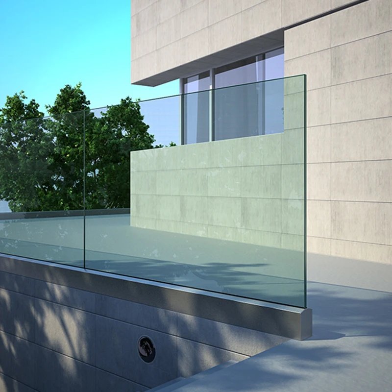 Bconstruction Side Mounted Toughened Glass Railing Designs