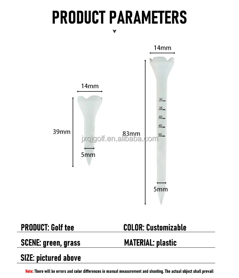 Wholesale Crown Cup Plastic Golf Tee with Custom Logo