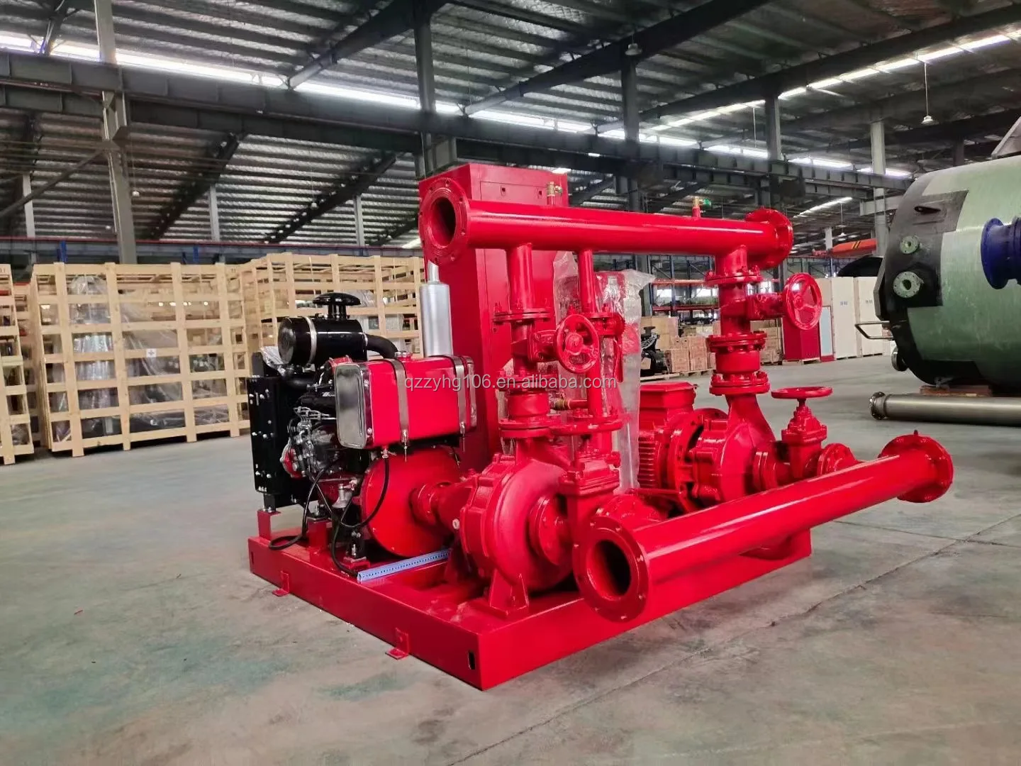 Fire Pump Set D+E+J Three System 500GPM & 7bar Head Operation Pressure