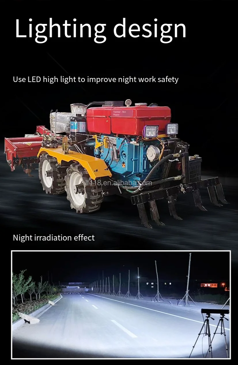 25 Horsepower Riding Mini Four Wheel Plow Tractor Small Four-wheel Belt ...