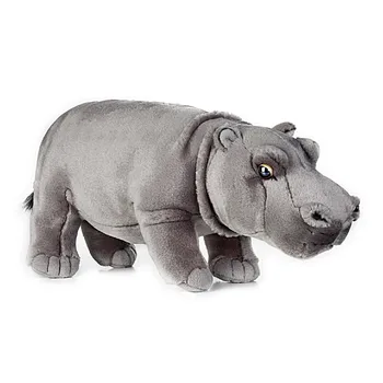 Lifelike Soft Stuffed Grey Hippo Plush Toy Doll From Audited Factory ...