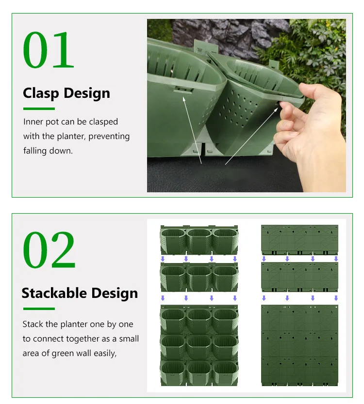 Vertical Garden Ideas Real Plant Wall with Automatic Irrigation ...