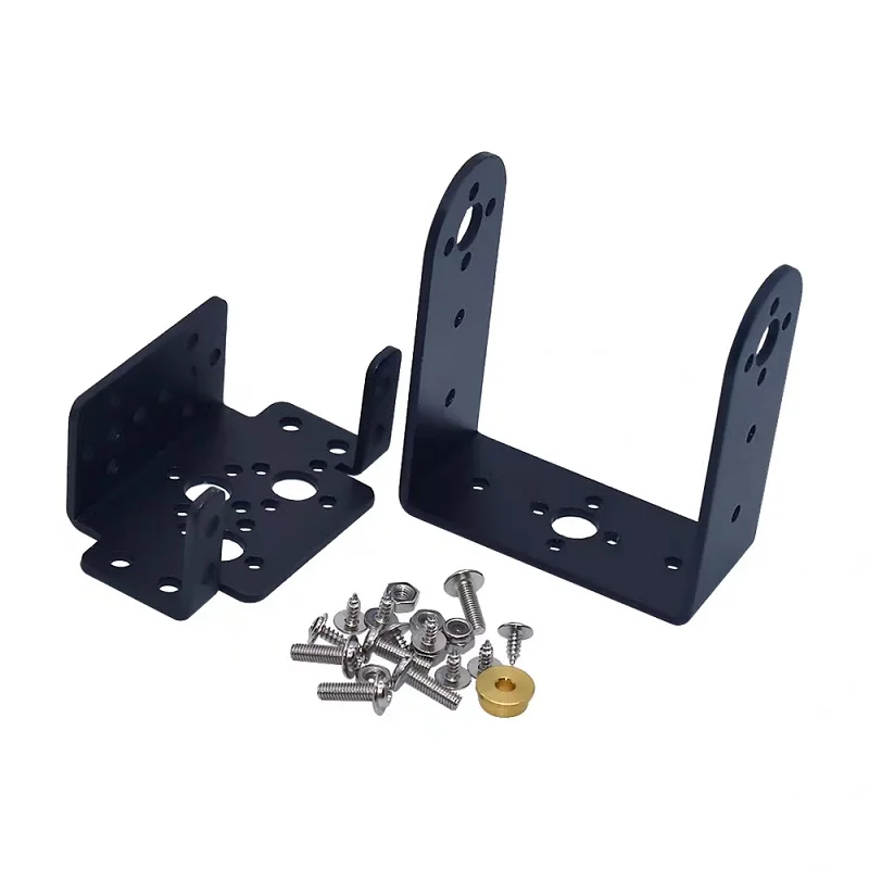 1set 2 Dof Short Pan And Tilt Metal Servo Bracket Kit For Compatible ...
