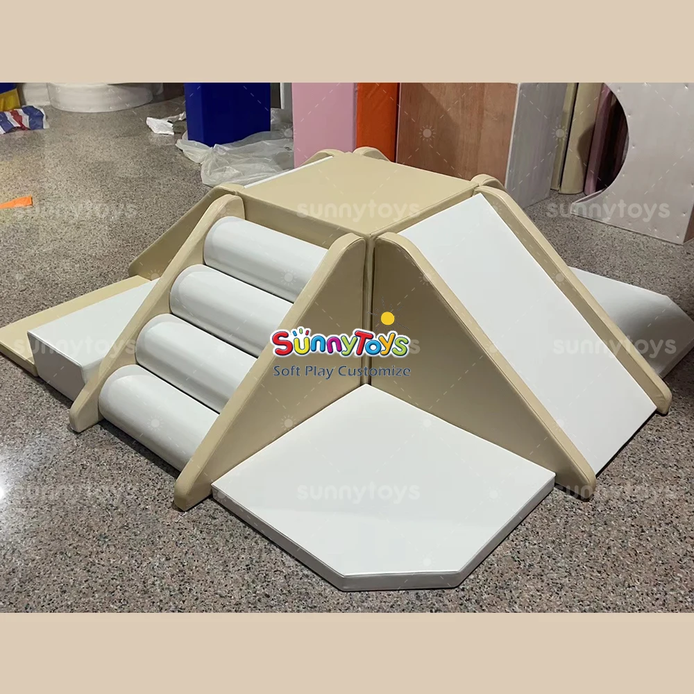 Beige Color Indoor Playground Set - Rentable Party Playground