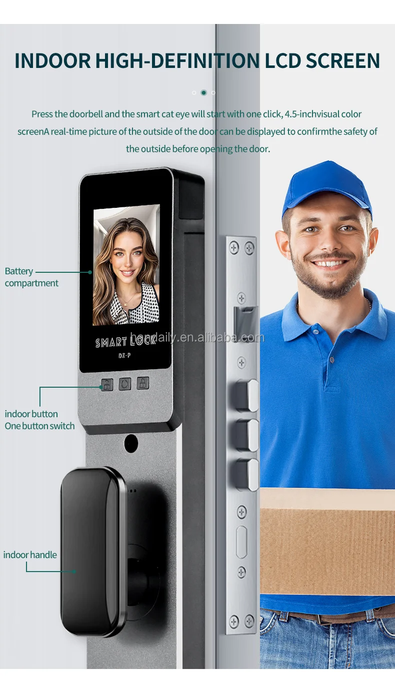 Smart Door Lock with 3D Face Recognition - Secure & Convenient