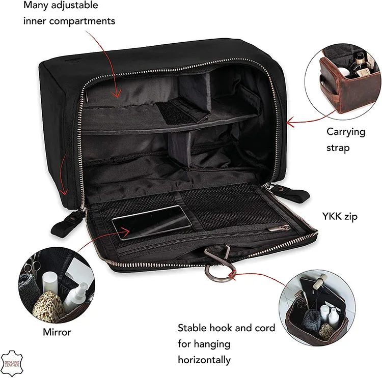 Wholesale Personalized Vintage Dopp Kit Organizer Travel Shaving ...