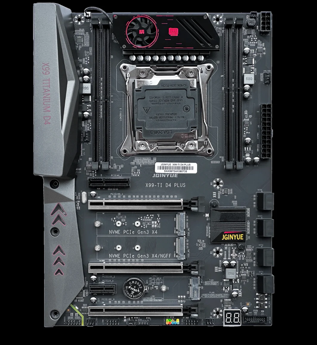 JGINYUE X99 TI D3 PLUS/X99 TI D4 PLUS Motherboard - Intel CPU Support