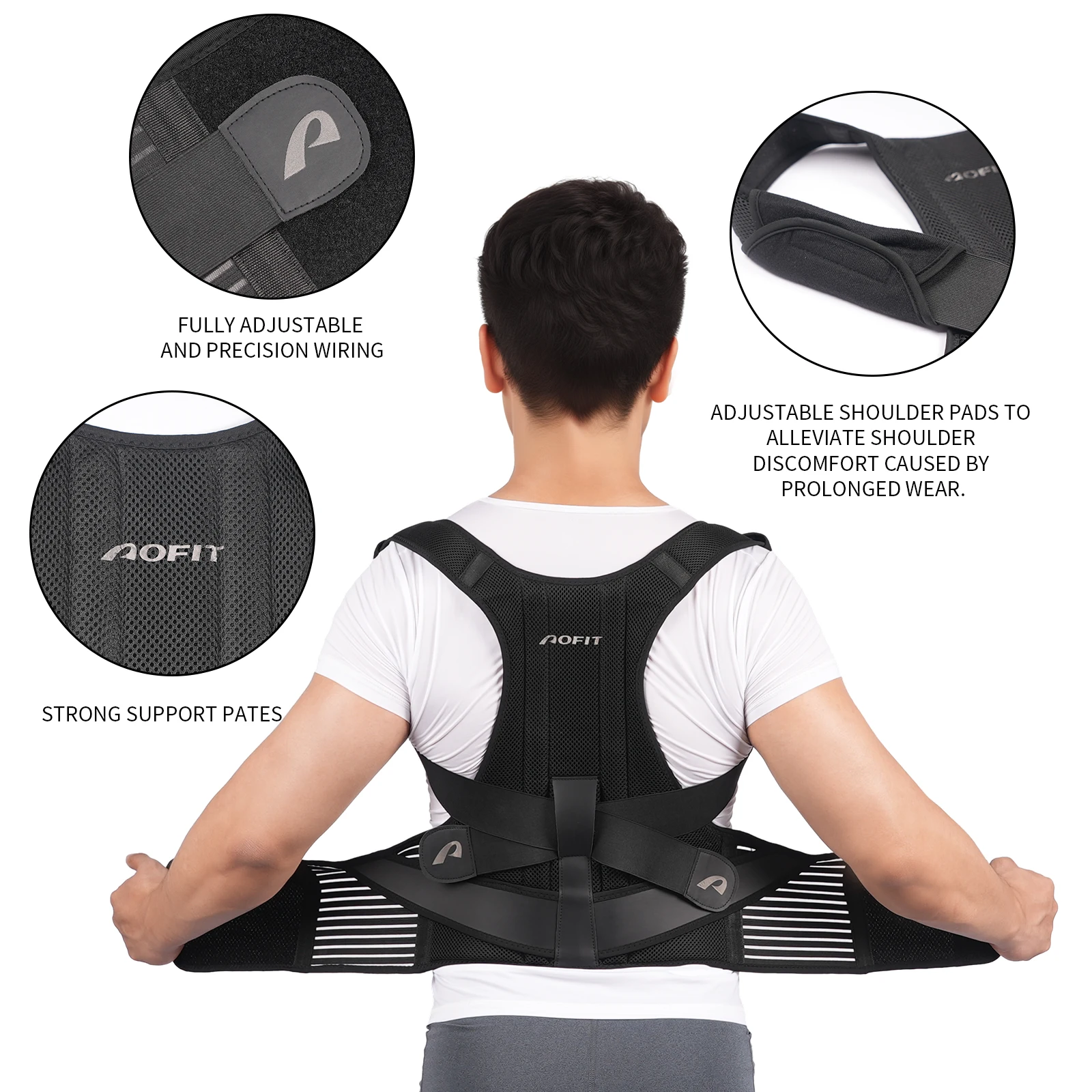 Clavicle Spine Support Reshape Your Body Home Office Back Straightener ...
