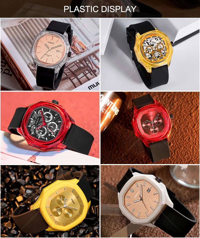 Wholesale Montre Reloj Transparente Plastic Band Skeleton Transparent ...