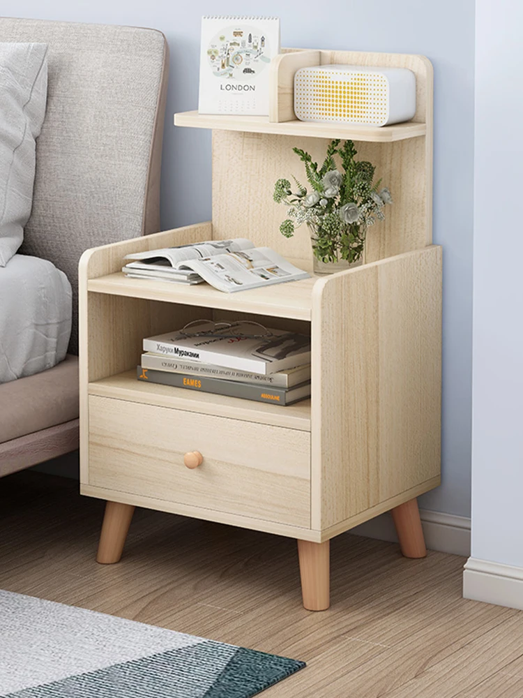 Italian Minimalist Bedside Table Simple Modern Bedside Cabinet Black ...