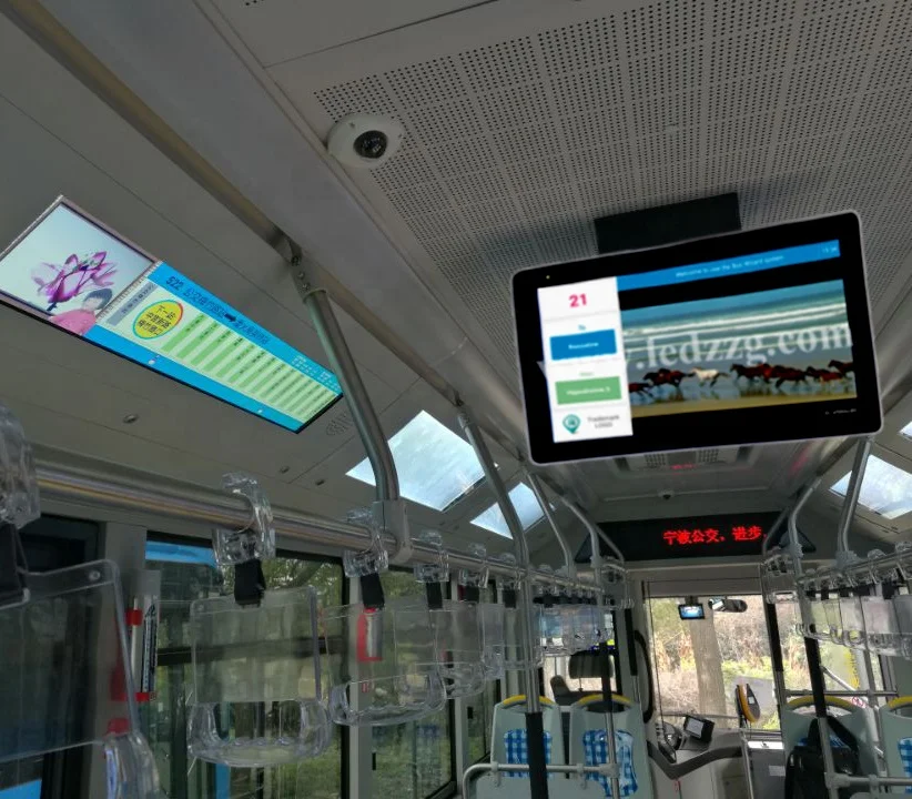 Bus Lcd Tv Destination Station Signs Passengers Information System ...