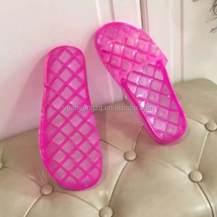 Jelly Transparent Crystal Jelly Slippers Designer Slippers