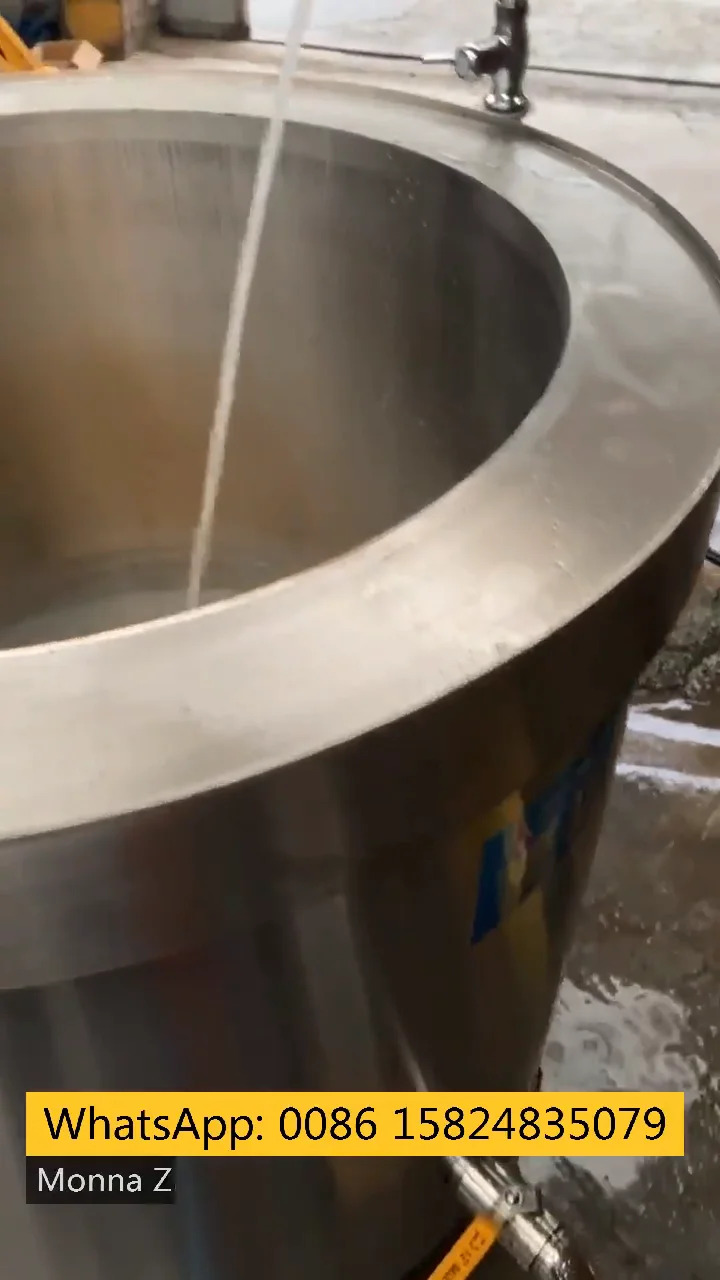 Large Commercial Electric Cooking Pot Stainless Steel Boiling Tank For ...