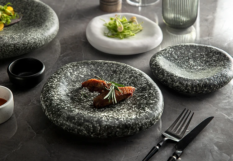Creative Porcelain Stone Plate Dishes for Catering, Weddings & Events ...