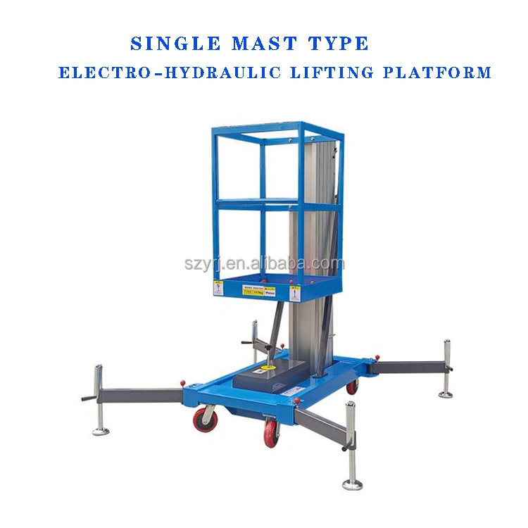 Electric Hydraulic Lift Platform Ladder 220v 4m 6m 8m 9m 10m 125kgs ...