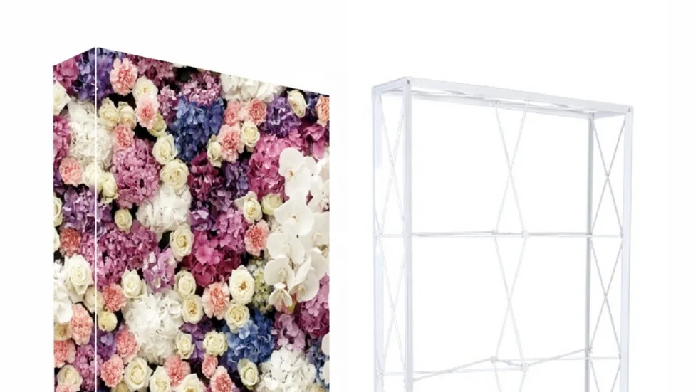 Aluminum Frame Seg Fabric Cover Pop Up Trade Show Display Stand For ...