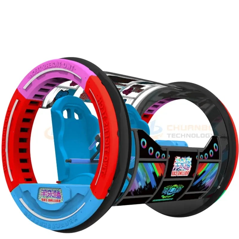 Hot Sales Carnival Amusement Park Rides Happy Double Players 360 Degree ...