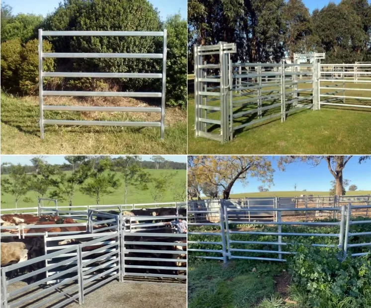 Electro Galvanized Steel Farm Field Fencing Poles Cattle Cow Fence ...